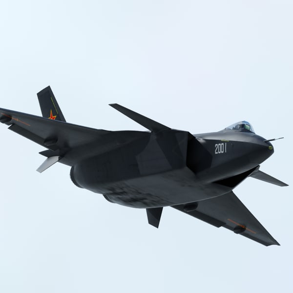 prototype stealth jet fighter 3d max