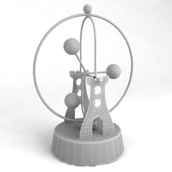 3d modelled kinetic desk sculpture