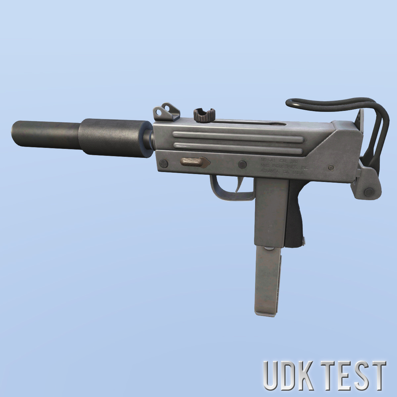 mac-11 magazine weapon 3d max