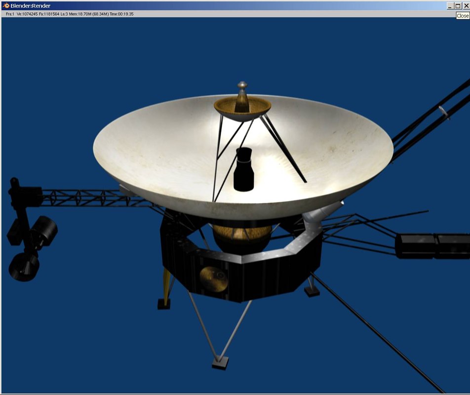 voyager probe 3d 3ds