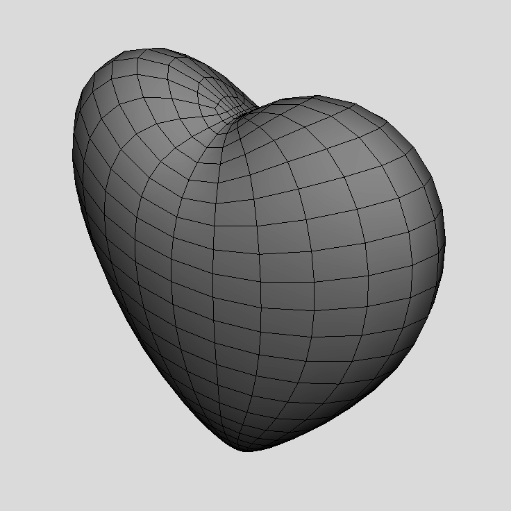 valentine heart 3d model