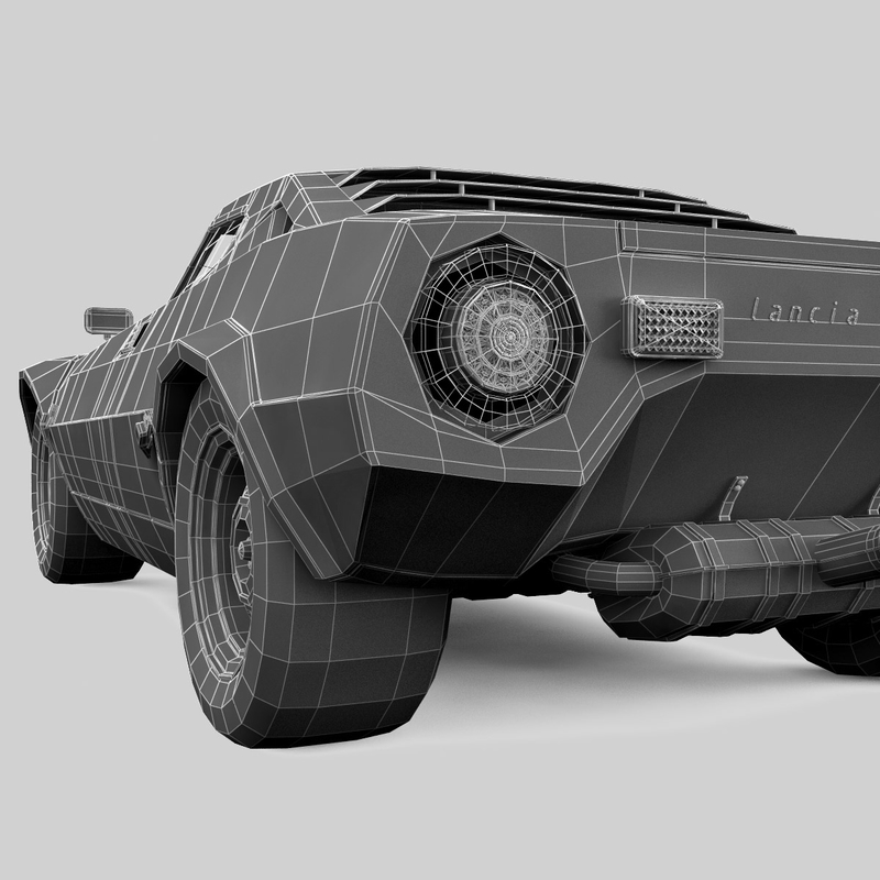 lancia stratos 3d model