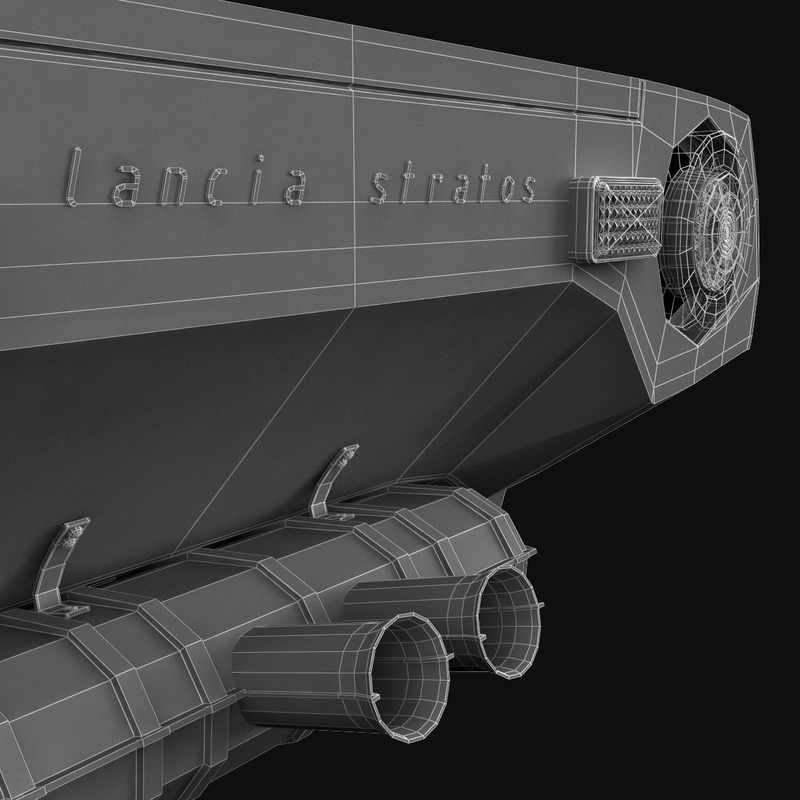 lancia stratos 3d model