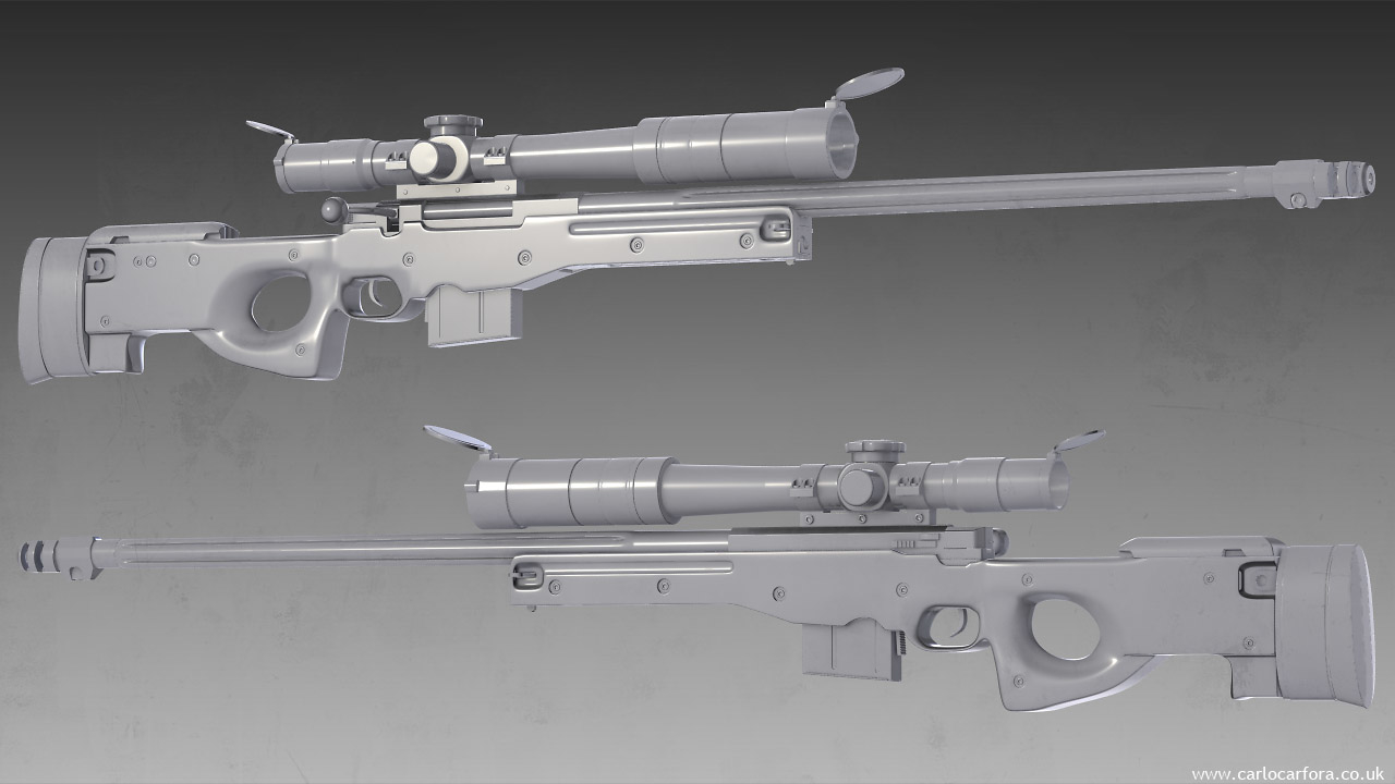 awsm sniper rifle 3d model