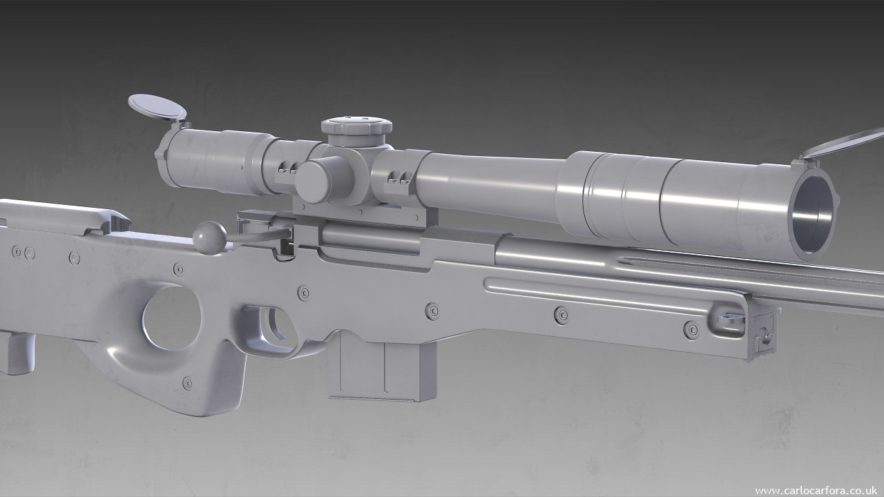 awsm sniper rifle 3d model