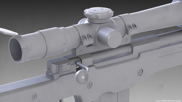 awsm sniper rifle 3d model