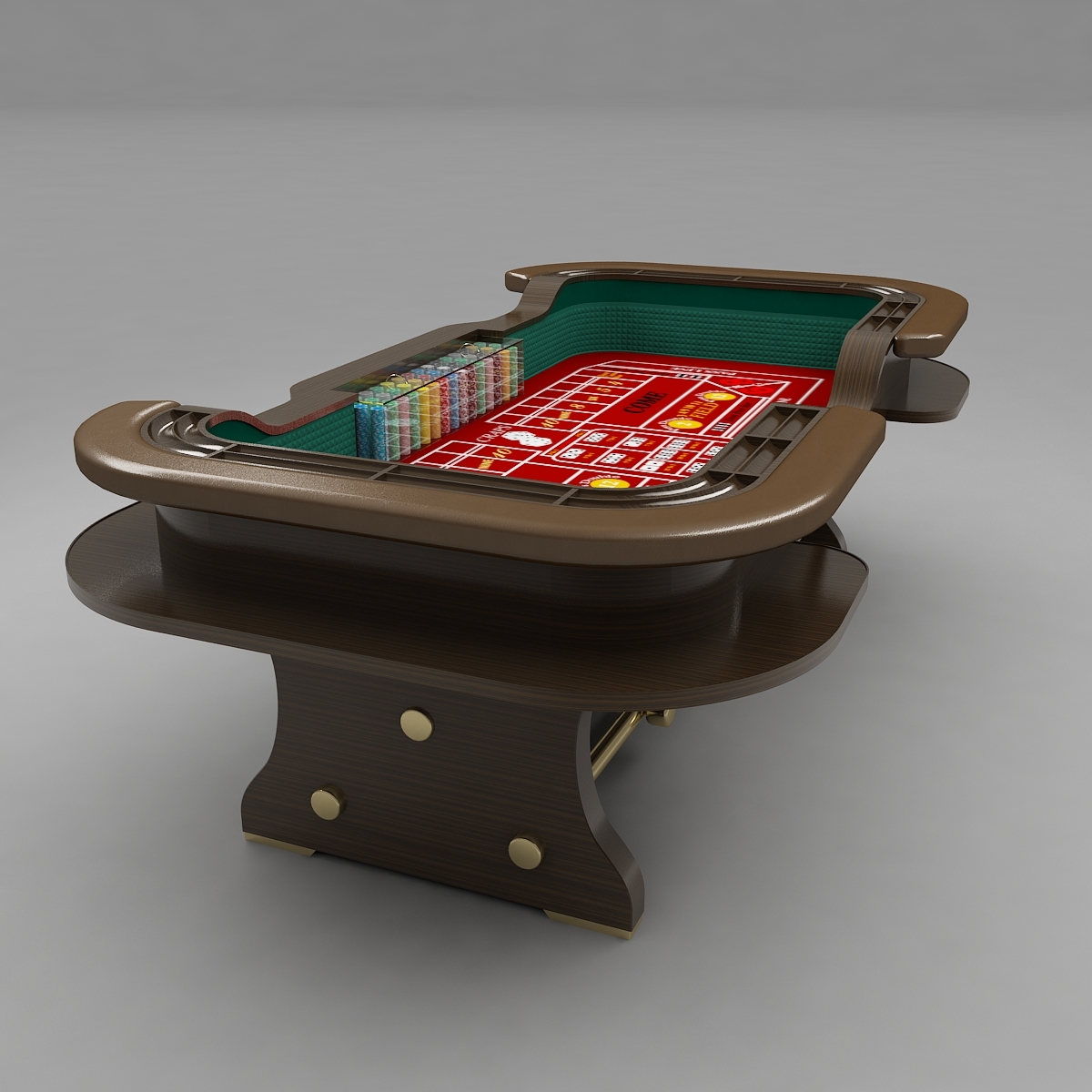 craps table 3 3d model
