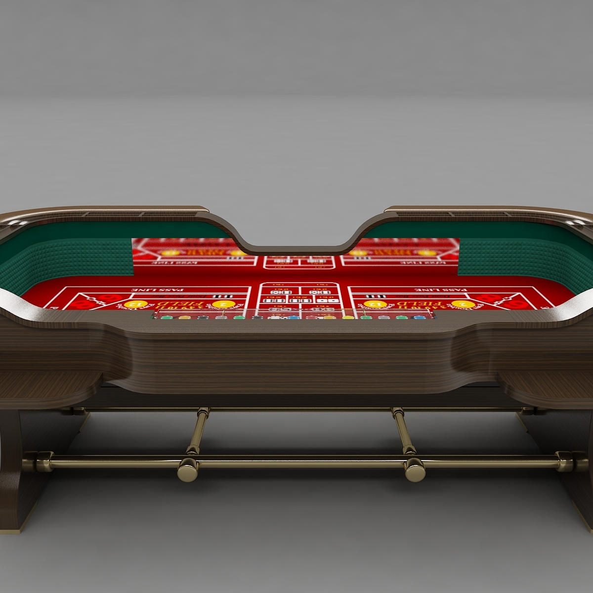 craps table 3 3d model