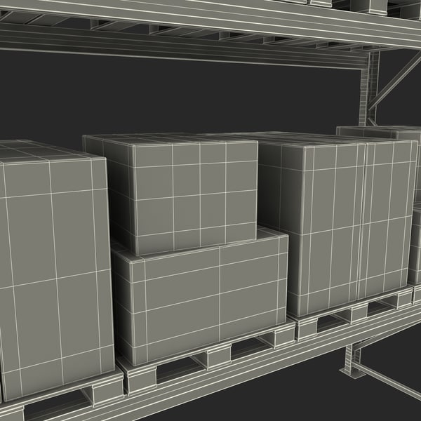 3d warehouse rack model