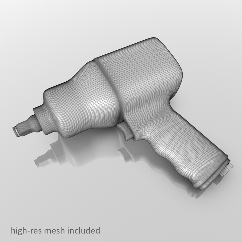 3d model impact wrench