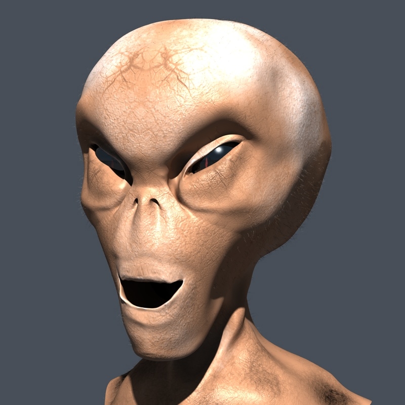 alien head 3d model