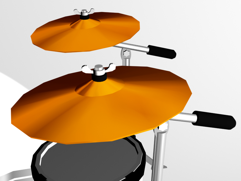 drum set rev 3d model