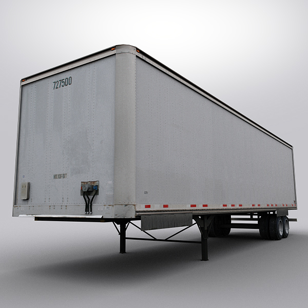 trailer 3d model