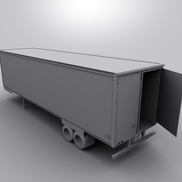 trailer 3d model