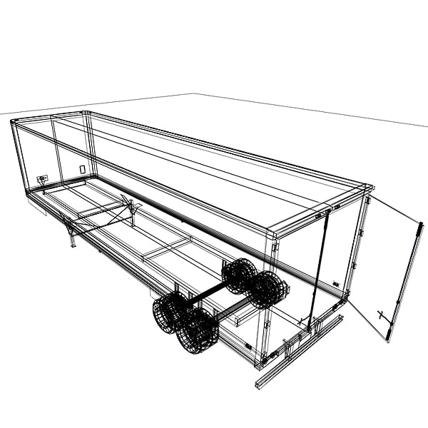 trailer 3d model