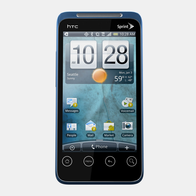 3d htc evo shift 4g