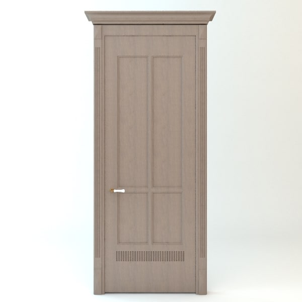 3ds max door wood wooden
