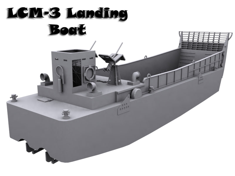 modèle 3D de Bateau de débarquement LCM-3 - TurboSquid 600264