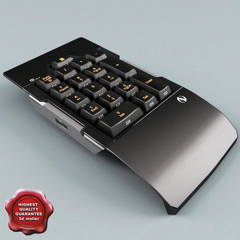 3d Numeric Keypad Model