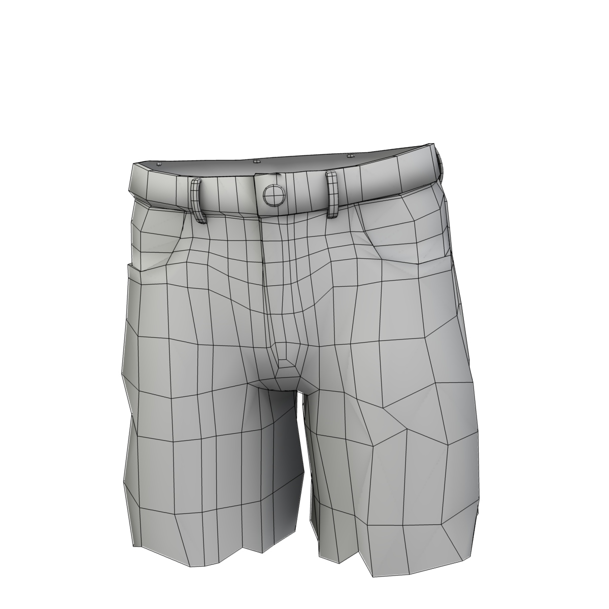 ripped shirt shorts 3d max