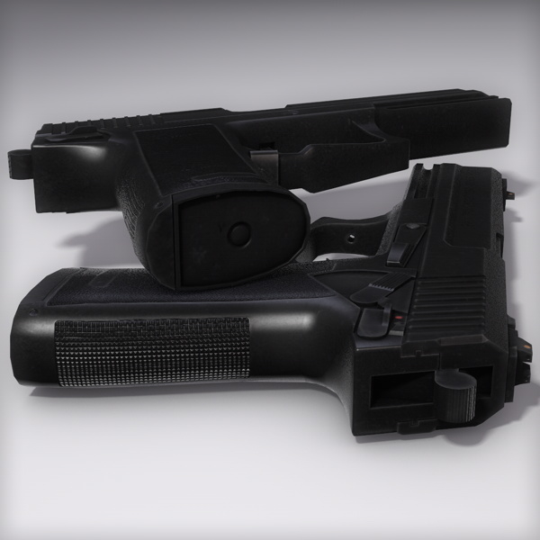3d model socom mk23