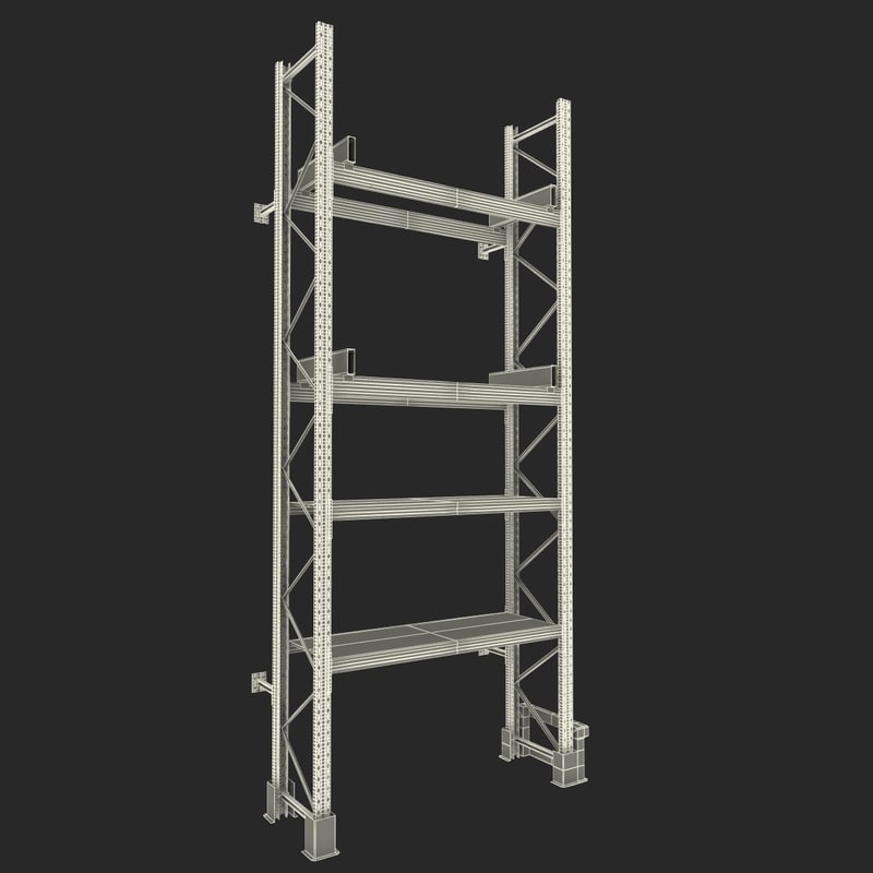 warehouse racks v2 3d max