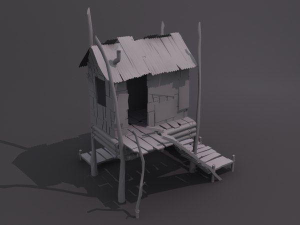 house shack 3d model