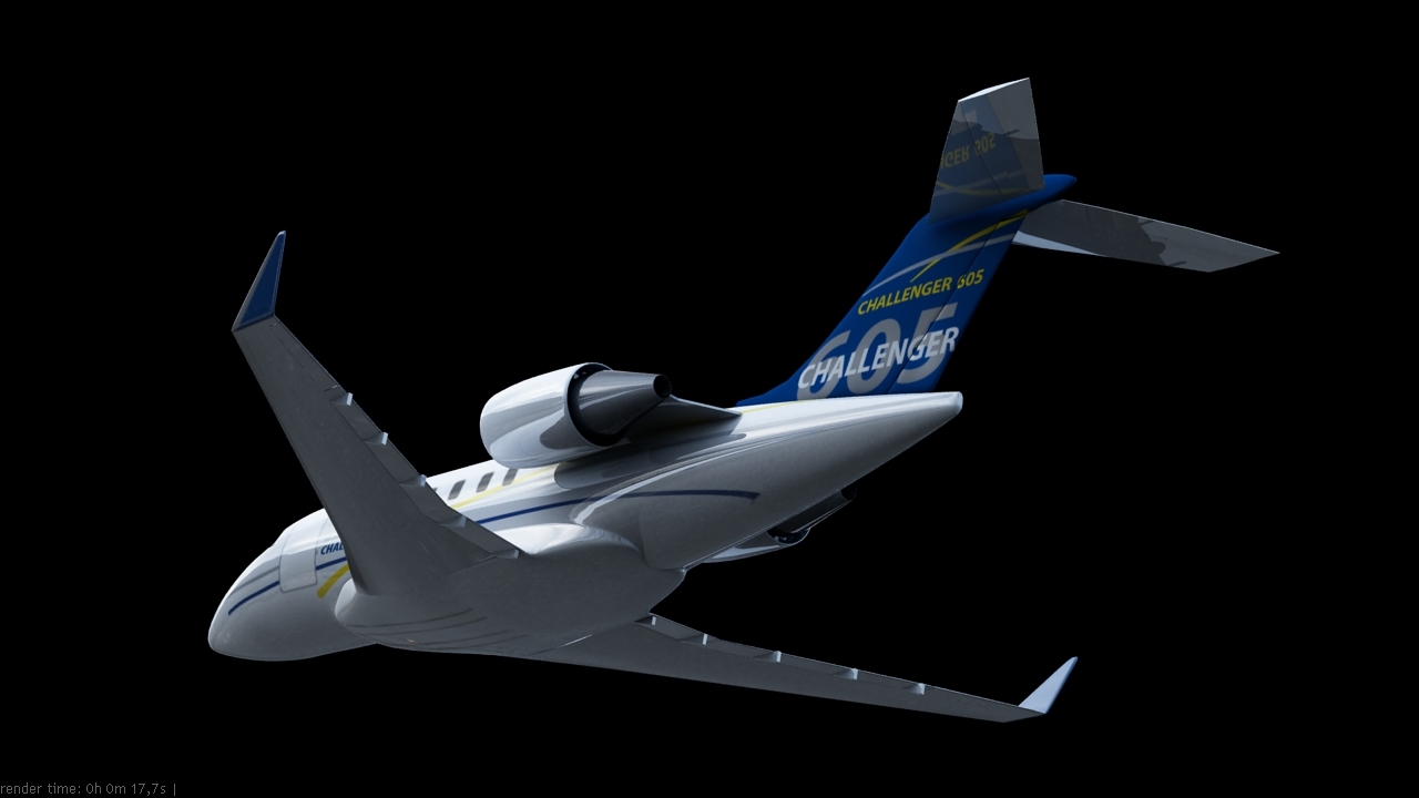 challenger 605 3d dxf