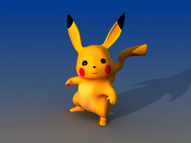 3dsmax pikachu pokemon