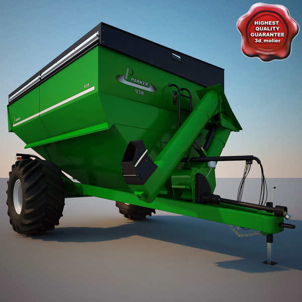 modelo 3d Carro de Granos de Granja Parker 938 - TurboSquid 605976