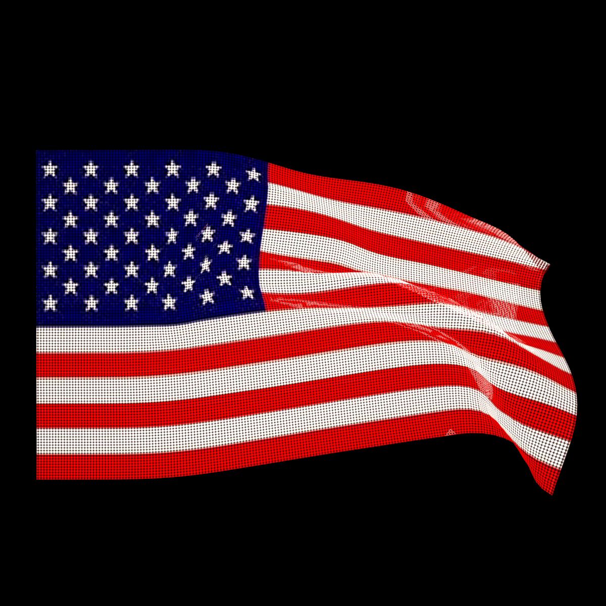 3ds max flag banner led