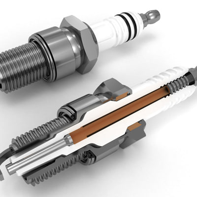 3d spark plugs model