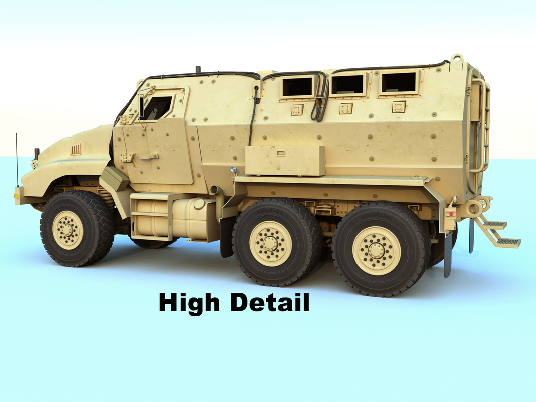 caiman mrap vehicle 3d model