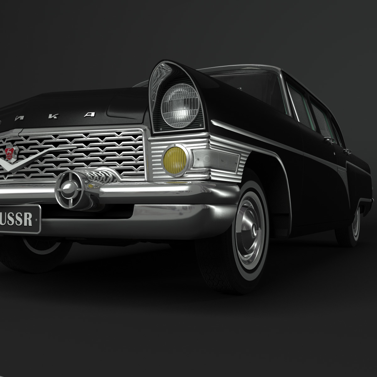 chaika car 3d model