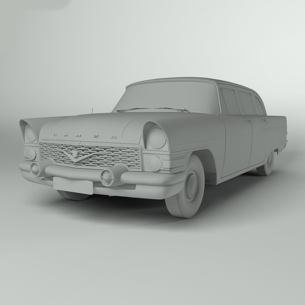 chaika car 3d model