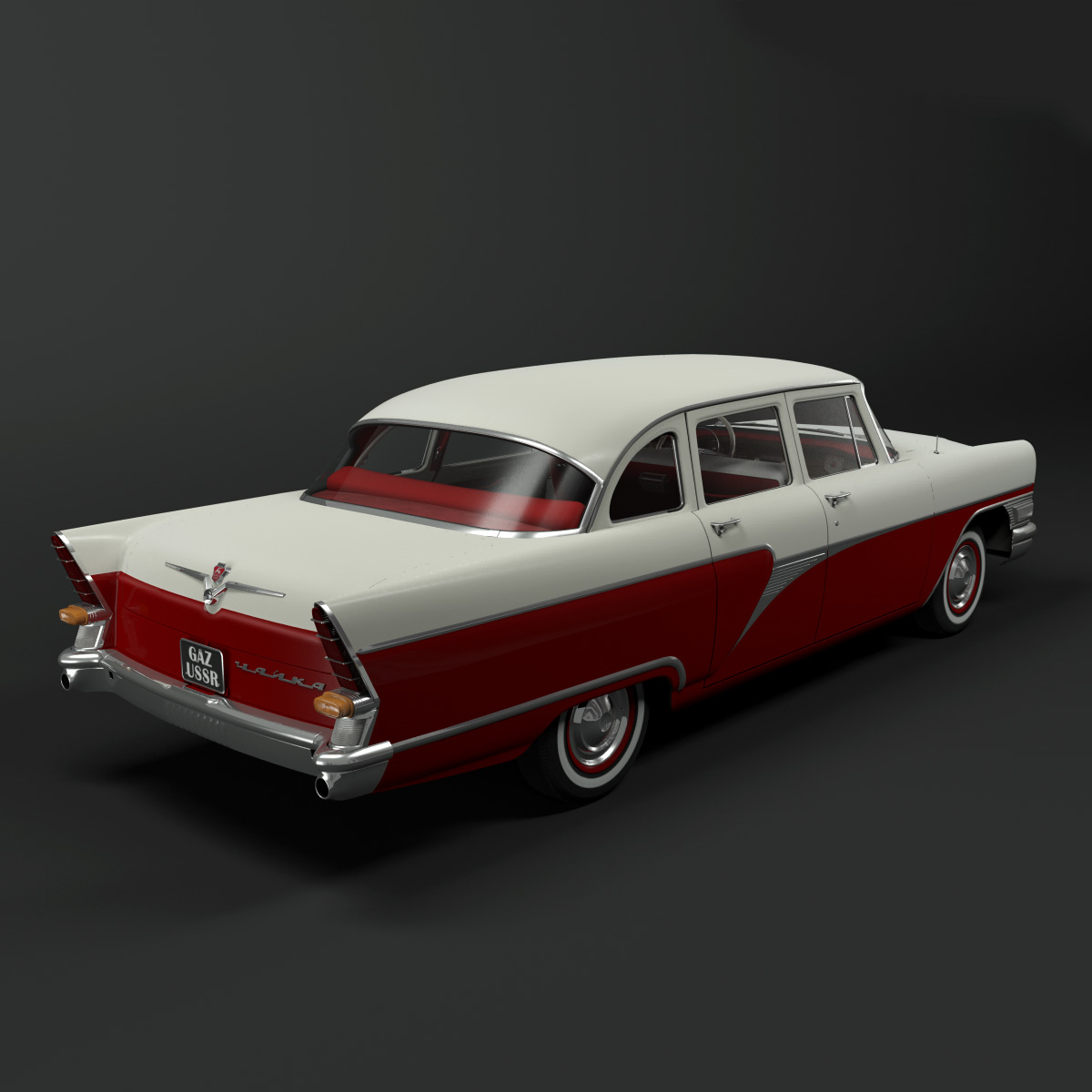 chaika car 3d model