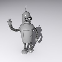 coolest robot bender futurama lwo