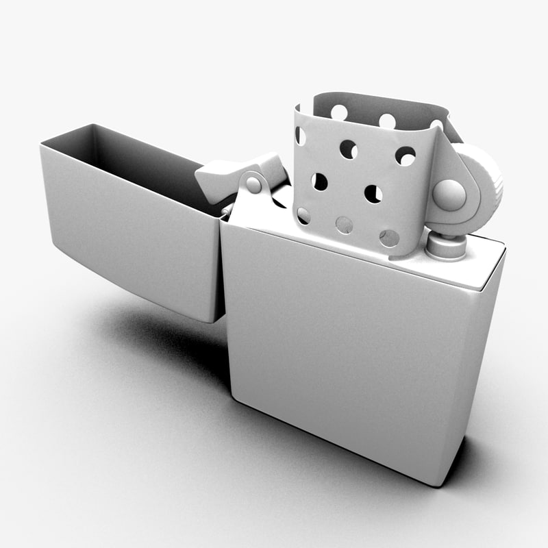 realistic lighter 3d model