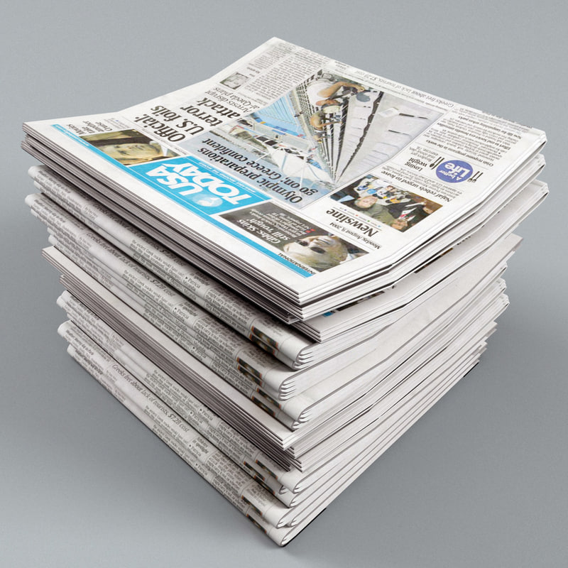 newspapers v3 3d model