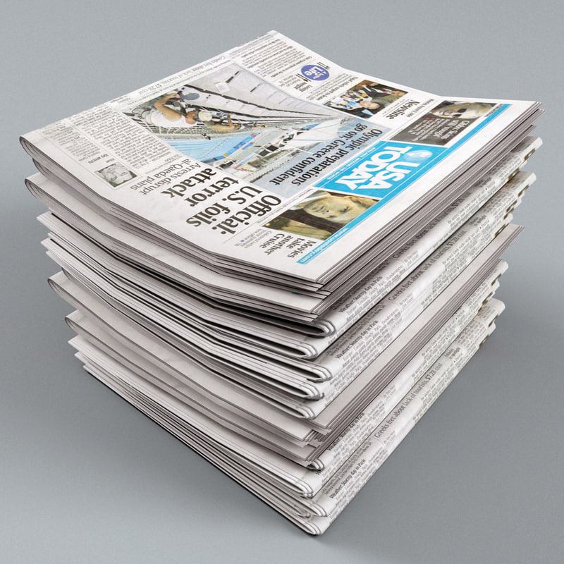 newspapers v3 3d model