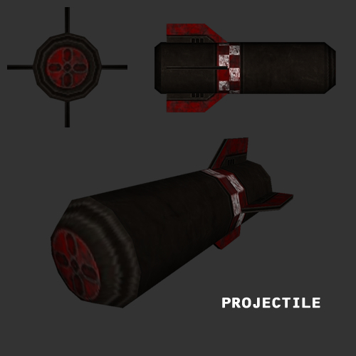 free obj model scifi rocket launcher weapon