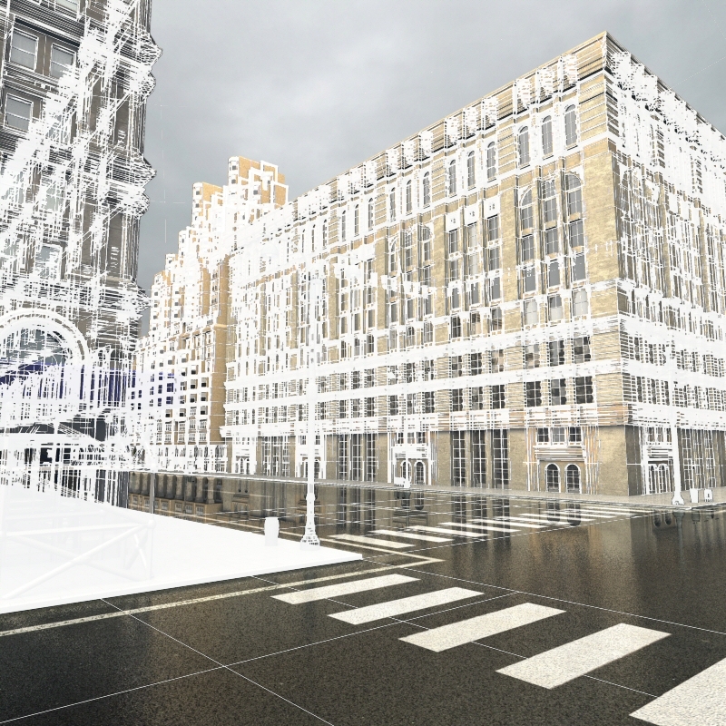 street buildings 3d max
