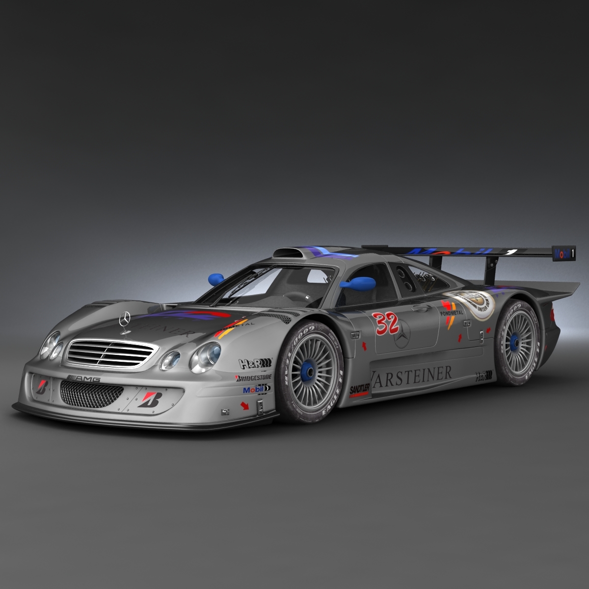 3d model mercedes clk gtr
