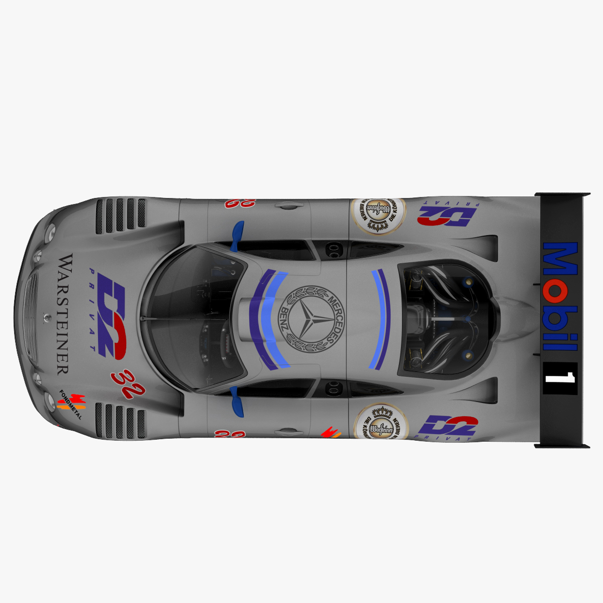 3d model mercedes clk gtr