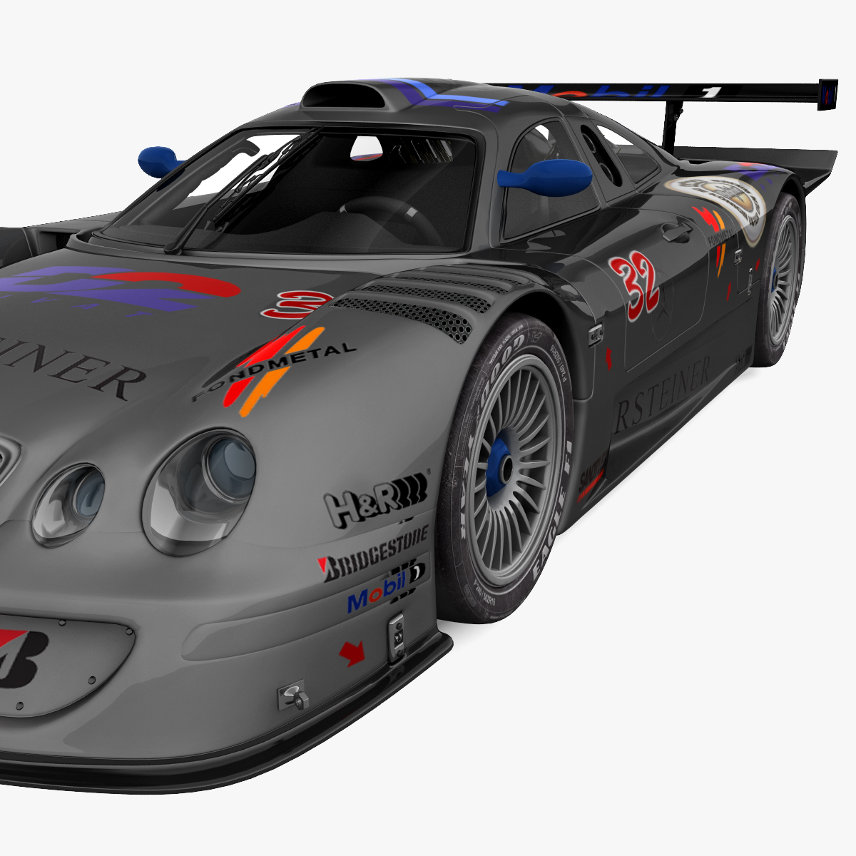 3d model mercedes clk gtr