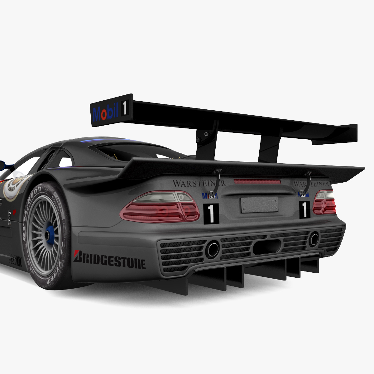3d model mercedes clk gtr