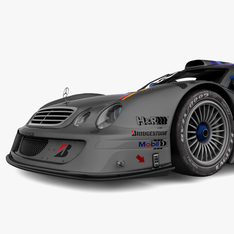 3d model mercedes clk gtr