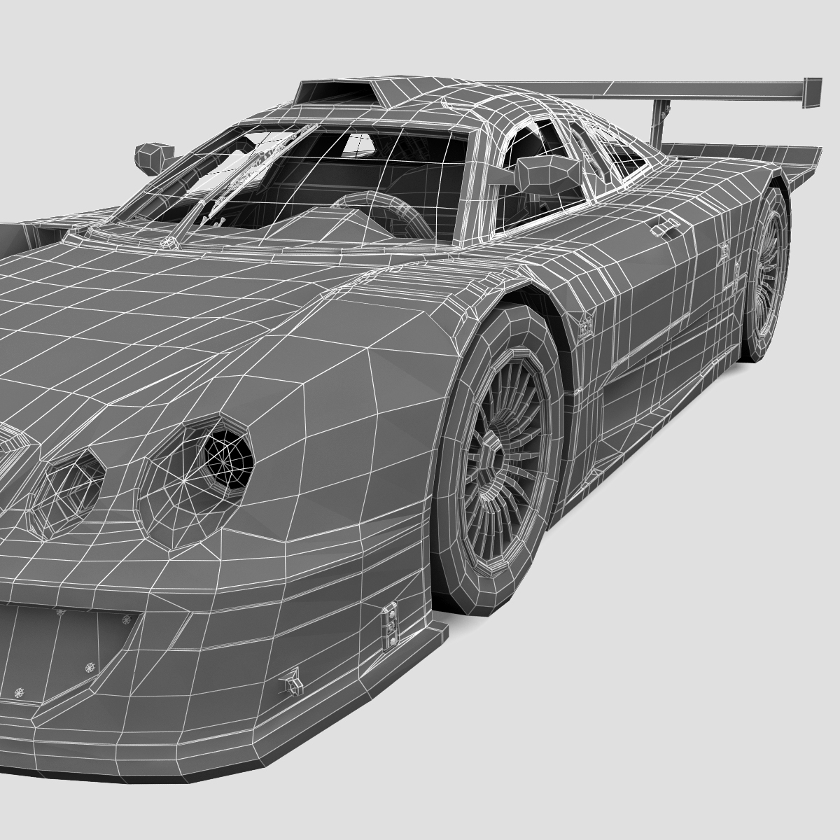 3d model mercedes clk gtr