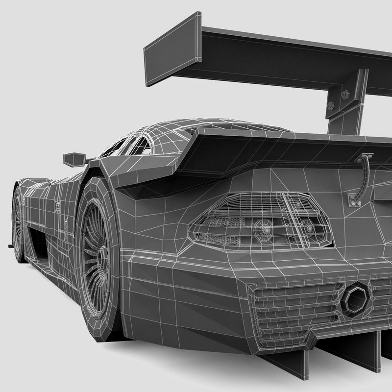 3d model mercedes clk gtr