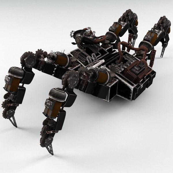 3dsmax robot spider r2